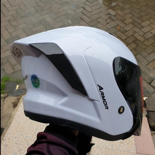 Jual Helm Pria JS Armor Original cat Doff dan Glossy warna Hitam Putih ...