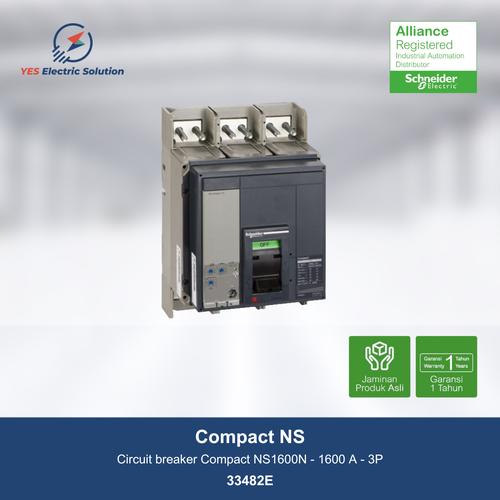 Promo Schneider Electric Circuit Breaker Compact NS1600N 1600 A 3P ...