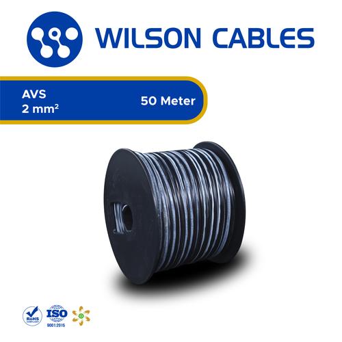 Promo AVS 2 mm2 50 Meter - Kabel Otomotif Wilson Cables - Black-White ...