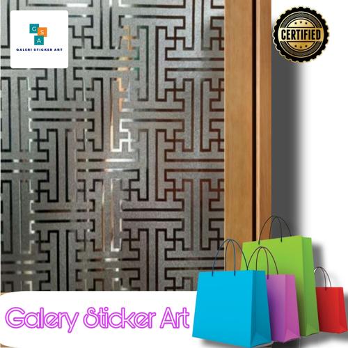 Jual Stiker Sandblast Motif Labirin - Roll kecil - Jakarta Timur ...