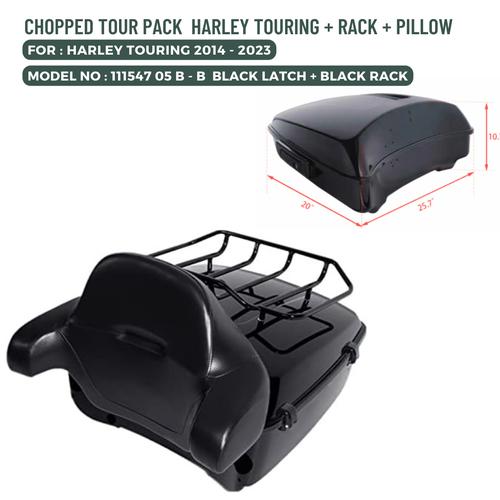 Jual TOUR PACK CHOPPED PLUS RACK PLUS PILLOW HARLEY TOURING 111547 05 B ...