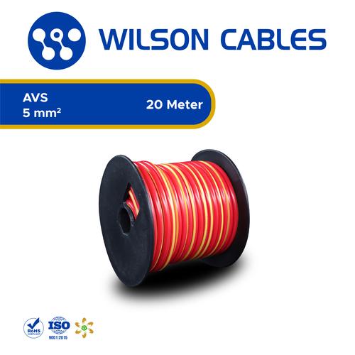 Promo AVS 5 mm2 20 Meter - Kabel Otomotif Wilson Cables - Red-Yellow ...
