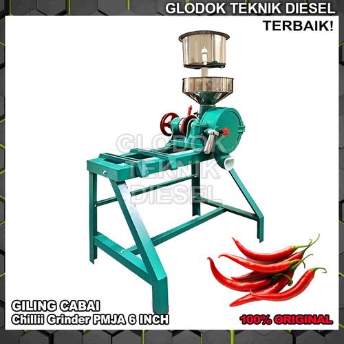 Jual Mesin Gilingan Cabai PMJA 6" Inch + Engine / Dinamo Penggiling ...