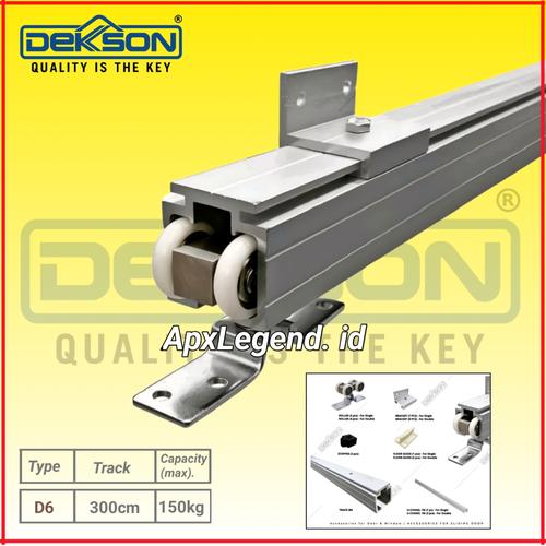 Jual Rail Sliding Dekson D6 3M Rel Pintu Geser Gantung Aluminium ...