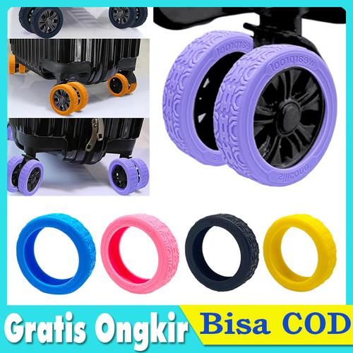 Jual Rubber Cover Roda Koper Luggage Wheel Protector Silikon Motif Off ...
