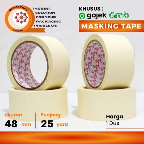 Jual MASKING TAPE 2 INCH 48 MM x 25 YARD BODHI TAPE/ LAKBAN KERTAS ...