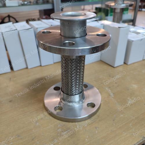 Jual Flexible Hose 11/2" inch flange jis 10k DN40 Stainless Ss304 ...