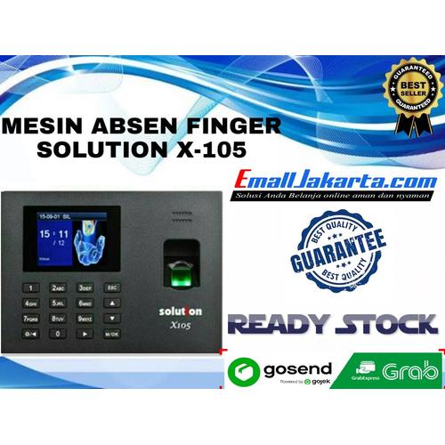 Jual Solution X105 Mesin Absen Absensi Fingerprint Sidik Jari X-105 Battery - Jakarta Utara ...