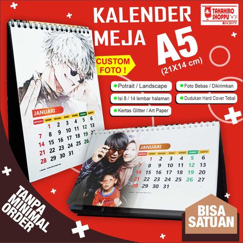 Jual KALENDER MEJA DUDUK CUSTOM SATUAN BAHAN ART PAPER - Potrait, 8 ...