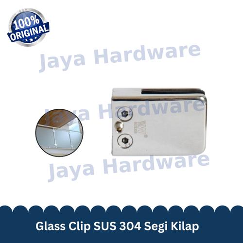 Jual Glass Clip/Clamp/Klem Penjepit kaca Stainless Weldom - Oval Doff ...