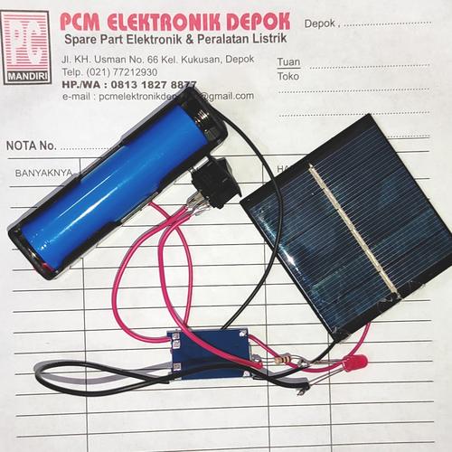 Jual Rangkaian Solar Mini LED Baterai Rechargeable 18650 Panel Surya ...