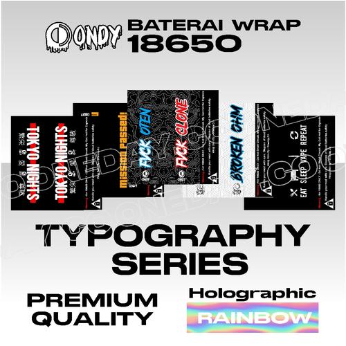 Jual Wrap Skin Pelindung Baterai 18650 Hologram Stiker Typograph SeriesONDY - TP 1 - Kab.Ciamis ...