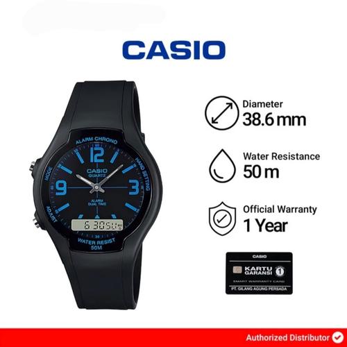 Promo Jam Tangan Pria Casio AW-90H-2BVDF / AW-90H-2B Original - Kota ...