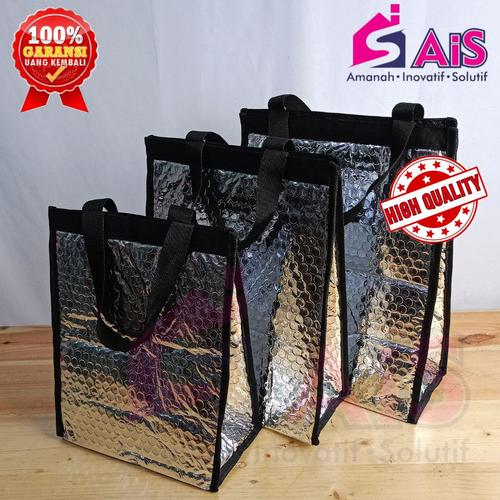 Jual TOTE BAG ALUMINIUM TAS BELANJA FROZEN FOOD ICE CREAM TAS BELANJA ...