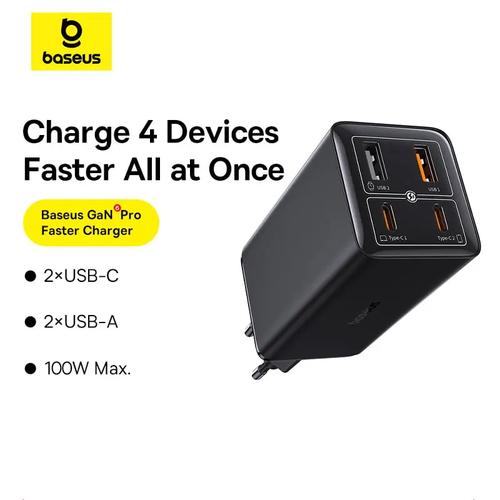 Jual Baseus GaN6 Pro Fast Charger 2C+2U 100W EU - Ungu - Jakarta Utara ...