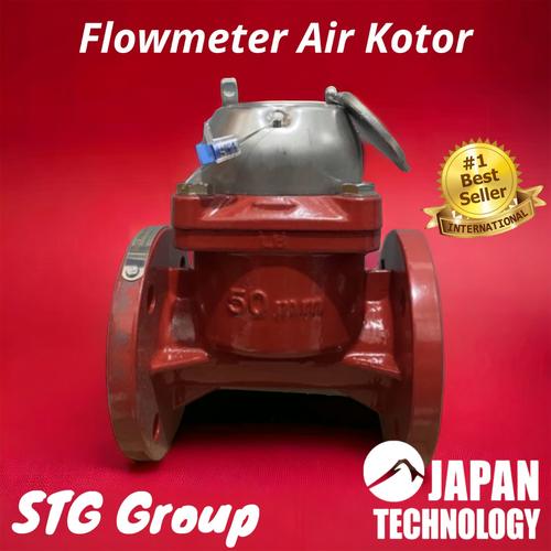 Jual Flowmeter Limbah Air Kotor Dingin Panas 130°C 3Inch Flow meter 3 ...