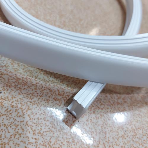 Jual Cover Led Strip Silicon Flexible Putih Susu 16x10mm Housing Led ...