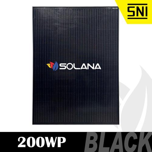 Jual SOLANA SOLAR CELL/PANEL SURYA BLACK MONOCRYSTALLINE 24V 200WP ...