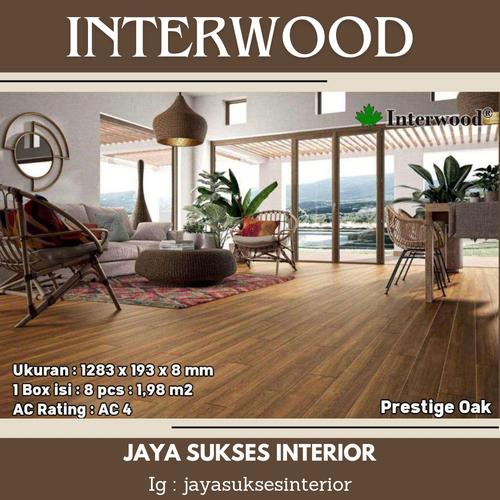 Jual lantai motif kayu parket interwood tebal 8mm prastige oak / m² - Jakarta Selatan - JAYA ...