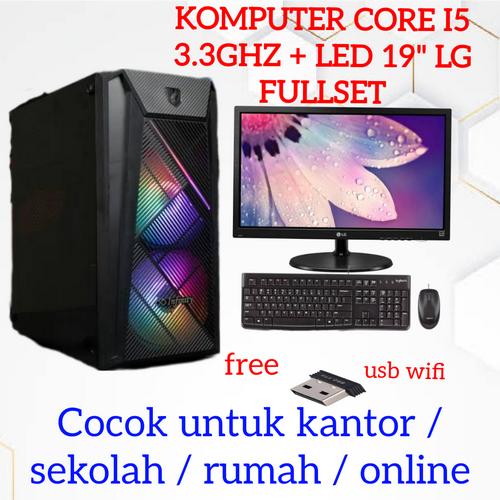 Jual Full Set Core i5 - LG 19" - 16gb Ram - 500gb Ssd - Pc Rakitan ...