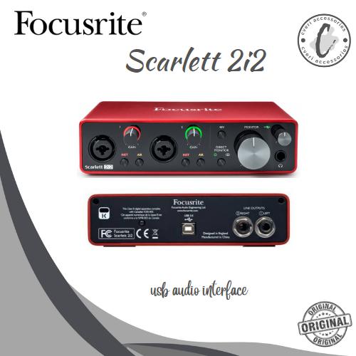 Jual Focusrite Scarlett 2i2 Gen 3 USB Audio Interface Soundcard ...