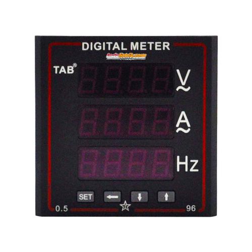 Jual Multi Meter Digital 1 Phase 96 x 96 Combo Volt, Ampere, HZ Meter ...