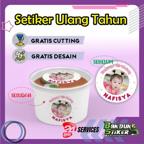 Jual Sticker Ulang Tahun Stiker Label Undangan Ultah Anak Bulat Chromo ...