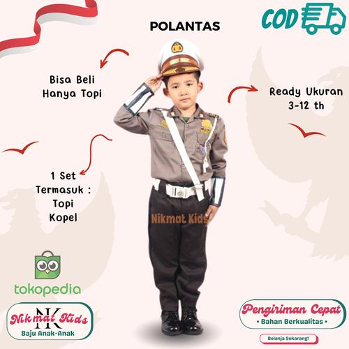 Jual Baju profesi polisi anak laki laki kostum polisi lalu lintas ...