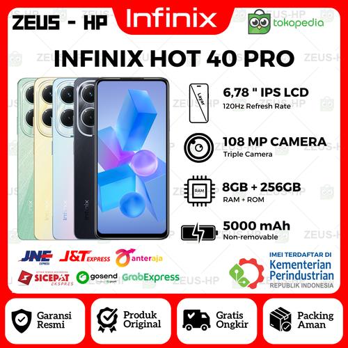 Promo Infinix Hot 40 Pro 8/256GB - Garansi Resmi - Mix Promo, 8/256GB ...