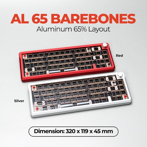 Jual AL65 - Wired Barebone 65% Aluminium Hotswappable Mechanical ...