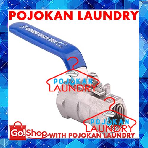 Jual Stop Kran Ball Valve 3/8" / Kran Air Stainless Steel 3/8 Inch ...