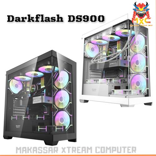 Jual CASING PC GAMING DARKFLASH DS900 AQUARIUM ATX TYPE C PANORAMIC 270 ...