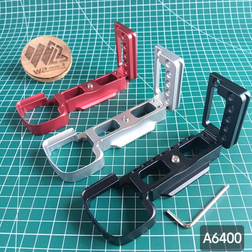 Jual L plate for Sony a6400 vertical grip quick release model leofoto ...