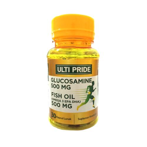 Jual ULTI PRIDE GLUCOSAMINE FISH OIL 500MG ISI 30 KAPSUL - Kota Malang ...
