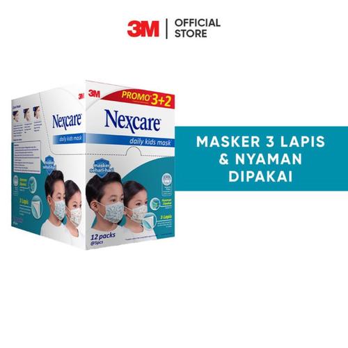 Jual 3M Nexcare Masker Anak 3 Lapis Kids Rejuvenate Mask 3 Ply 1PACK ...
