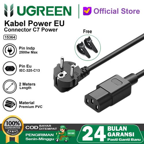 Promo UGREEN Kabel Power CPU PC UPS Printer 2 Meter 15364 - Jakarta ...
