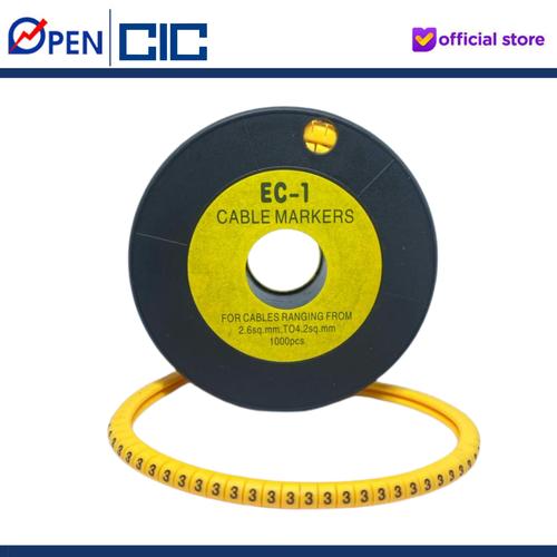 Jual KABEL MARKER / CABLE MARKER LABEL HURUF DAN ANGKA CIC - EC1 angka ...