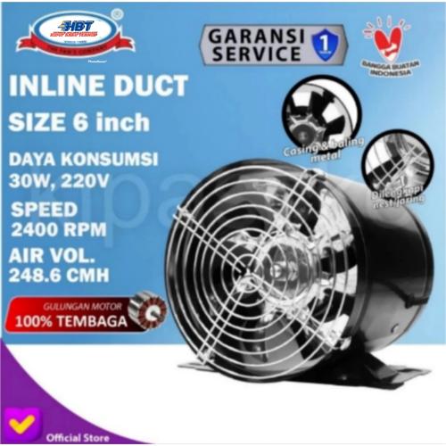 Jual Booster Fan 6 inch Mini Inline Fan / Air Duck Fan /Exhaust Fan ...