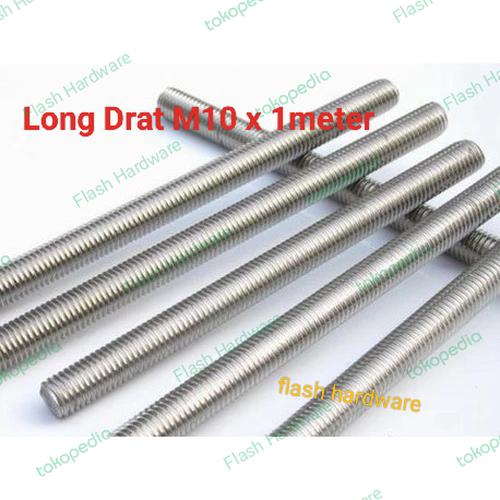 Jual Long drat long bolt Galvanis putih M10 x 1 meter - Jakarta Utara ...