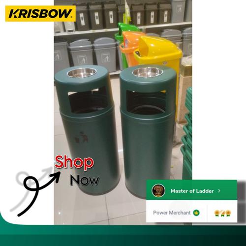 Jual Tempat Sampah Asbak Krisbow Outdoor 33 liter Hijau - Kota Surabaya ...