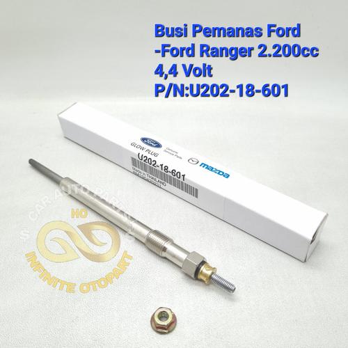 Jual BUSI PEMANAS FORD RANGER 2.2 2200CC T6 U202-18-601 ORISINIL ...