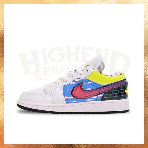 Jual Sepatu Air Jordan 1 Low Old School Gaming Women GS Original DM8969 ...