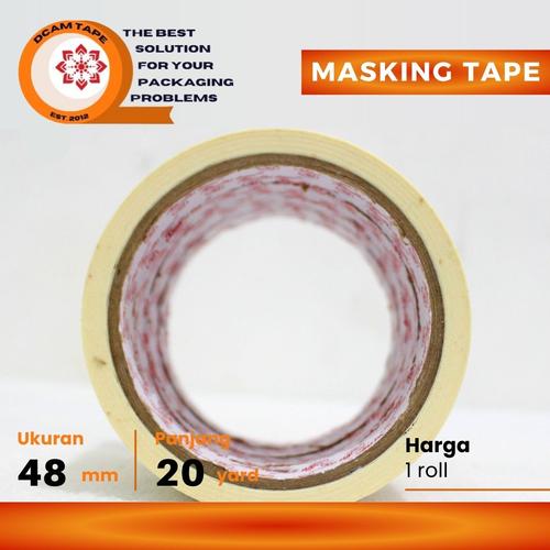 Jual MASKING TAPE 2 INCH 48 MM x 20 YARD BODHI TAPE/ LAKBAN KERTAS ...