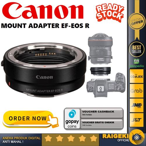 Jual Canon Mount Adapter EF-EOS R / EF to EOS R Adaptor Canon Original ...