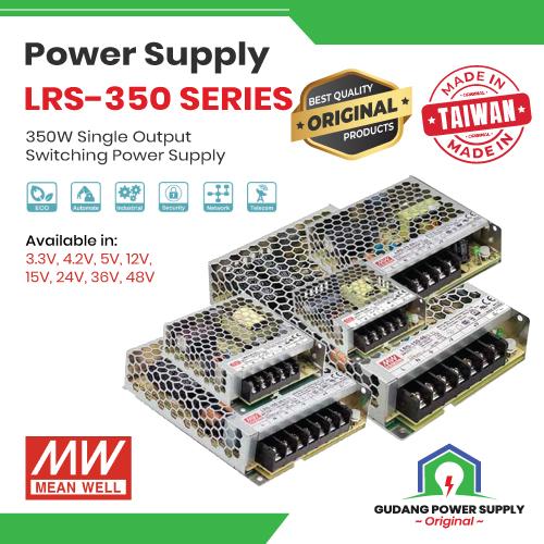 Jual LRS-350 SERIES PSU | MEAN WELL POWER SUPPLY ORGINAL | TAIWAN PRODUCT - LRS-350-12 - Jakarta ...