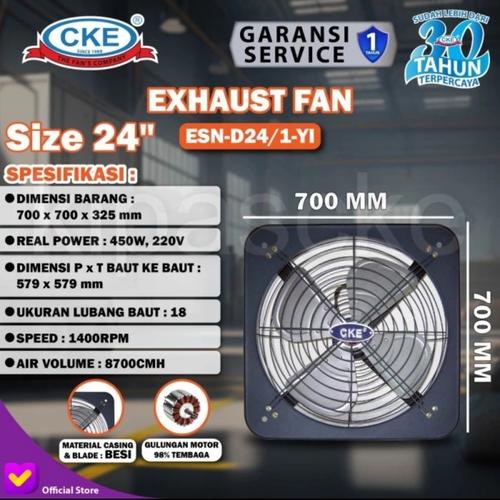 Jual Exchaust Fan CKE ESN-D24/1-YL, Standar Fan Industrial 24inc ...