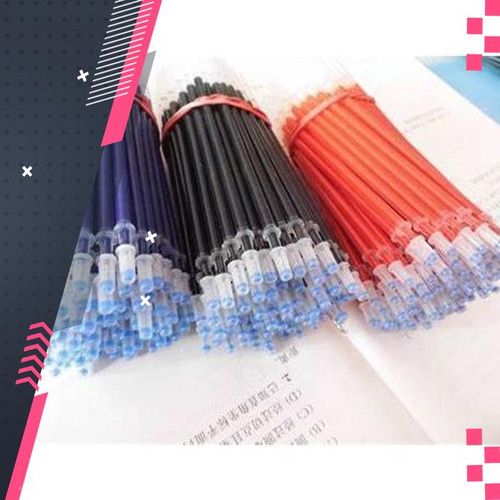Jual isi ulang tinta pulpen 0.5mm / refill pen gel ink bullet tip 3 ...