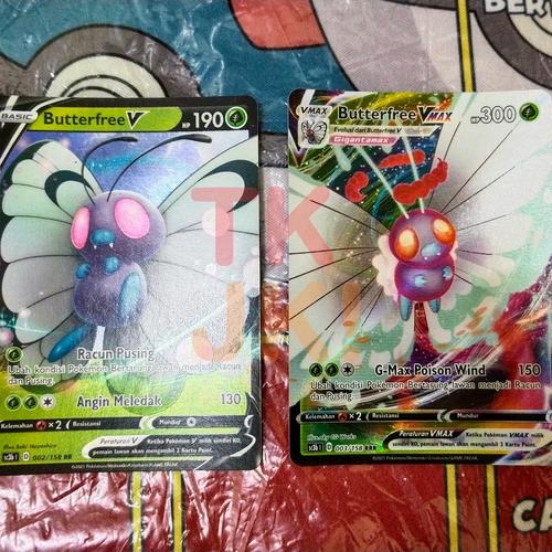 Jual Pokemon Game Kartu Koleksi Butterfree V Butterfree VMAX RRR SR HR ...