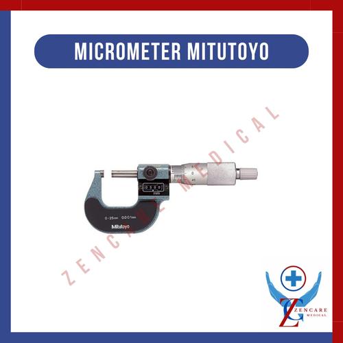 Jual Micrometer Mitutoyo / Mikrometer Sekrup Alat Ukur Ketebalam 0-25 ...