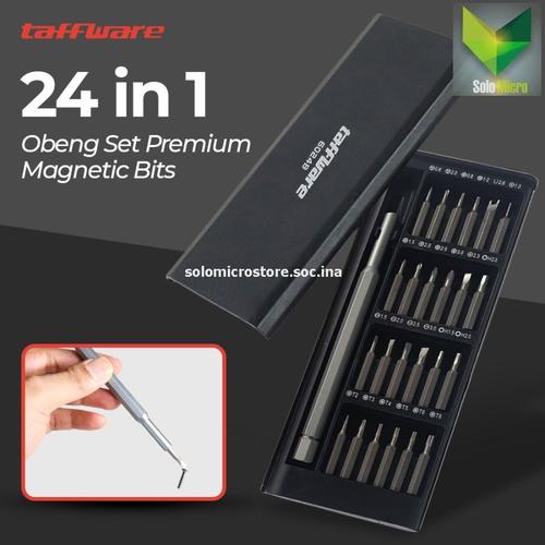 Jual Taffware Obeng Set Premium Precision Screwdriver Magnetic Bits 24 ...